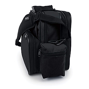 Hopkins Medical Products Home Health Shoulder Bag, 600D Waterproof Exterior, Large Storage Compartments, Removable Adjustable Shoulder Strap, 14x11.5x8