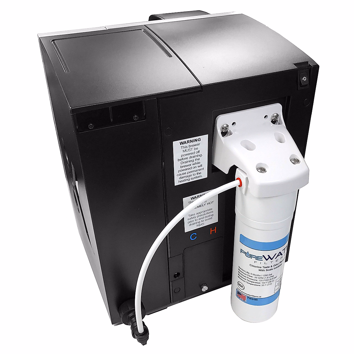 PureWater Replacement Water Filter Cartridge for Keurig B150/K150 B155/K155 K2500 K3000 B3000SE K3500 K4000