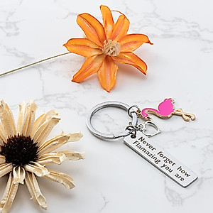 BOMEON Flamingo Gifts for Women, Flamingo Keychain Womens Keychain, Inspirational Gifts for Women, Motivational Gifts, Encouragement Gifts for Women, Get Well Soon Gifts, Cheer Up Gifts for Women