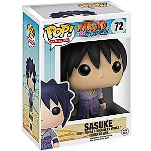 POP Naruto Shippuden - Sasuke Funko Pop! Vinyl Figure (Bundled with Compatible Pop Box Protector Case), Multicolor, 3.75 inches