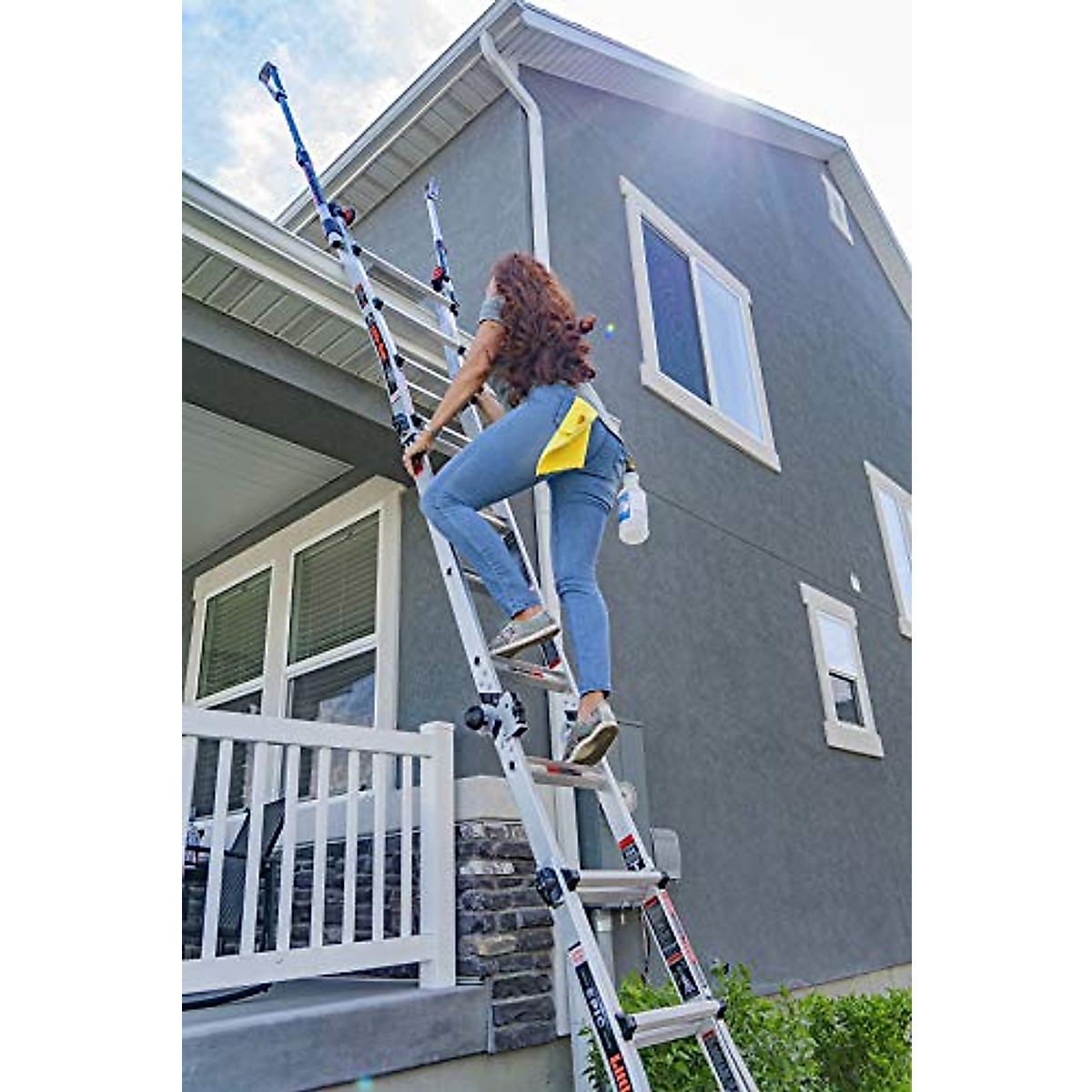 Little Giant Ladders, Epic, M17, 17 foot, Multi-Position Ladder, Aluminum, Type 1A, 300 lbs weight rating, (16817-818)
