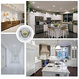 Likanic PAR16 LED Bulbs,7W(50W Eqv.) 500lm E26 Medium Base Dimmable Spotlight, 35°Beam Angle 3000K Warm White, MR16 Reflector Bulbs 5 Pack,T-L12MR16D-7W-CB