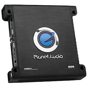 Planet Audio AC800.4 4 Channel Car Amplifier - 800 Watts, Full Range, Class A/B, 2-4 Ohm Stable, Mosfet Power Supply, Bridgeable