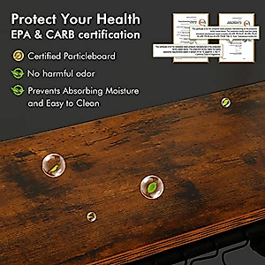 KES Bathroom Shelves Industrial Pipe Shelving Pipe Shelves 24-Inch Shelves with Bar Industrial for Wall Bathroom Rustic Farmhouse 2 Tier Iron Wall Mounted Black, BTR501S60-BK