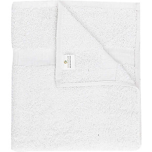 GOLD TEXTILES 60 Pack Economy White Bath Towels Bulk (22x44 Inches) Cotton Blend Multi-Purpose Hotel Towel for Commercial and Home Use – Lightweight, Easy Care & Quick Drying Towels