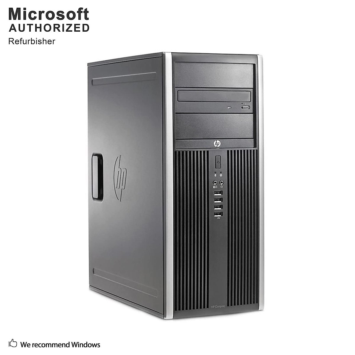 HP Elite 8200 Tower Business Desktop Computer PC, Intel Quad Core i7-2600 up to 3.8GHz, 16G DDR3, 1T, DVDRW, WiFi, BT, DP, VGA, Windows 10 Pro 64 Bit Language Supports English/Spanish/French(Renewed)
