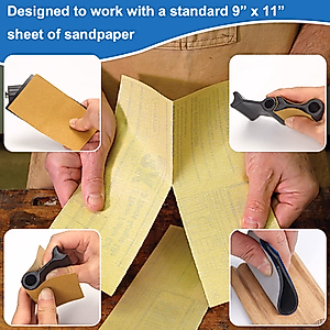 DITKOK 11 PCS Contour Sanding Grips with 21 Profiles, Woodworking Angle Sanding Pads for Convex and Concave Sanding, Sanding Tools for Woodworkers/Home/Arts/Crafts