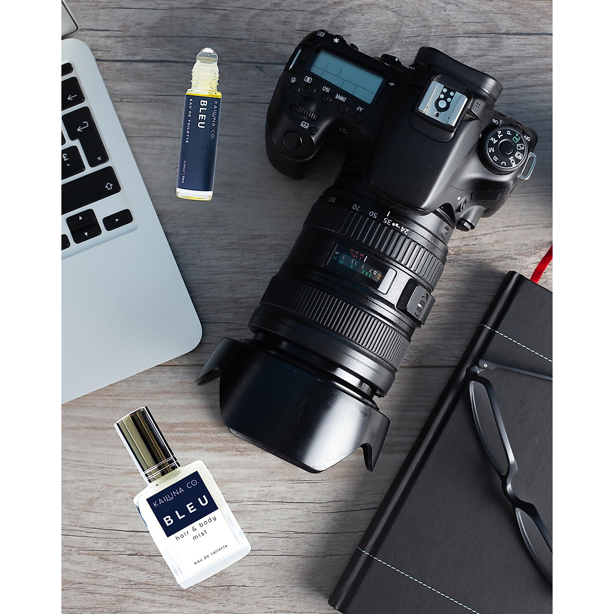 Bleu for Men Perfume Roll On with Essential and Fragrance Oils and Organic Jojoba Oil, Alcohol Free, Eau de Toilette, Made in California