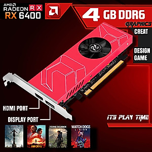 Lumos 8 Gaming Desktop PC, Intel Core i5 8th Gen, AMD RX 6400 4GB DDR6, 16GB RAM, 256GB SSD + 1TB HDD 24 Inch Monitor, PCI-E Bluetooth | Wi-Fi, RGB Kit, Win 11 Home (Renewed)