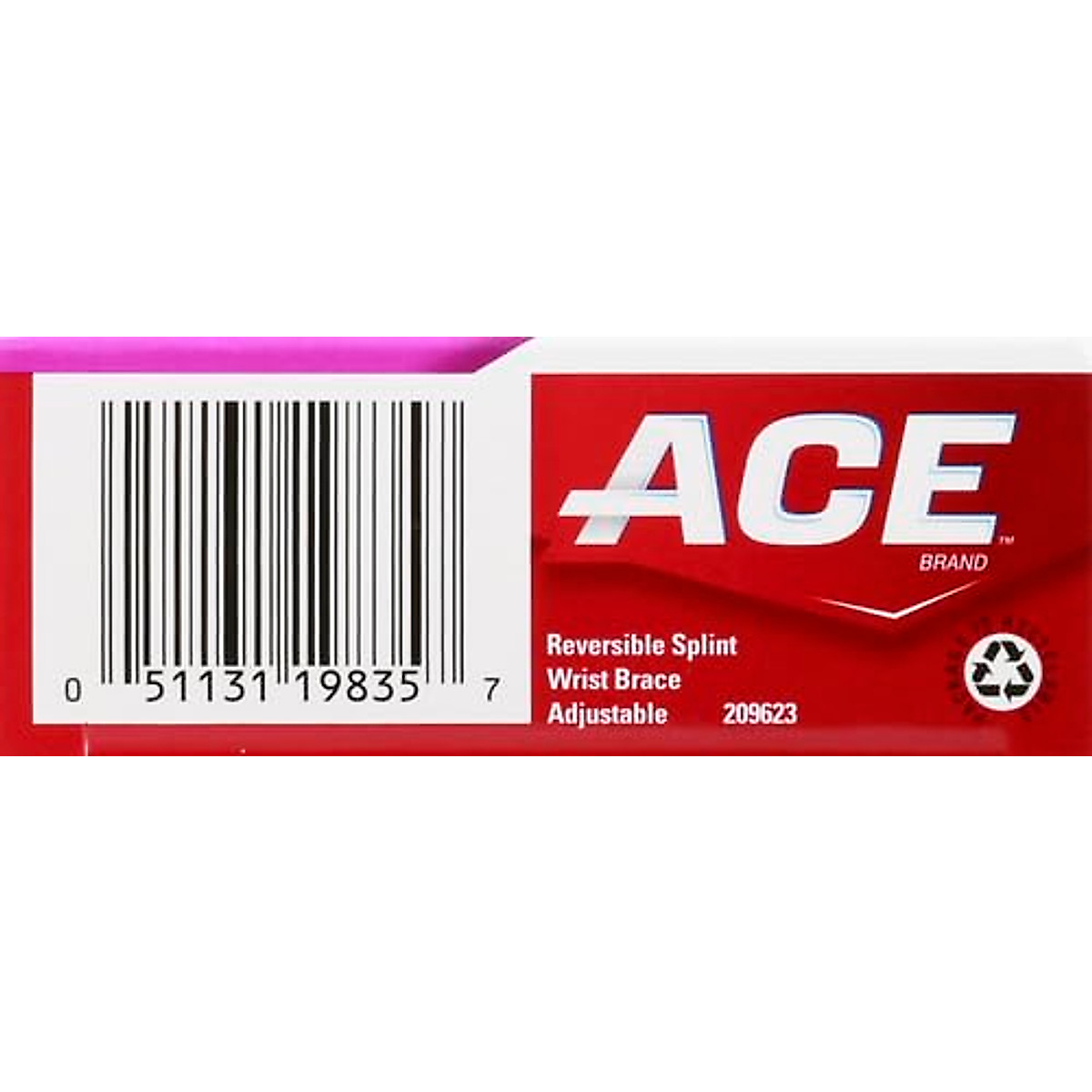 ACE Reversible Splint Wrist Brace, Provides moderate-stabilizing support to sore, weak and injured wrists, Adjustable, Gray, 1/Pack