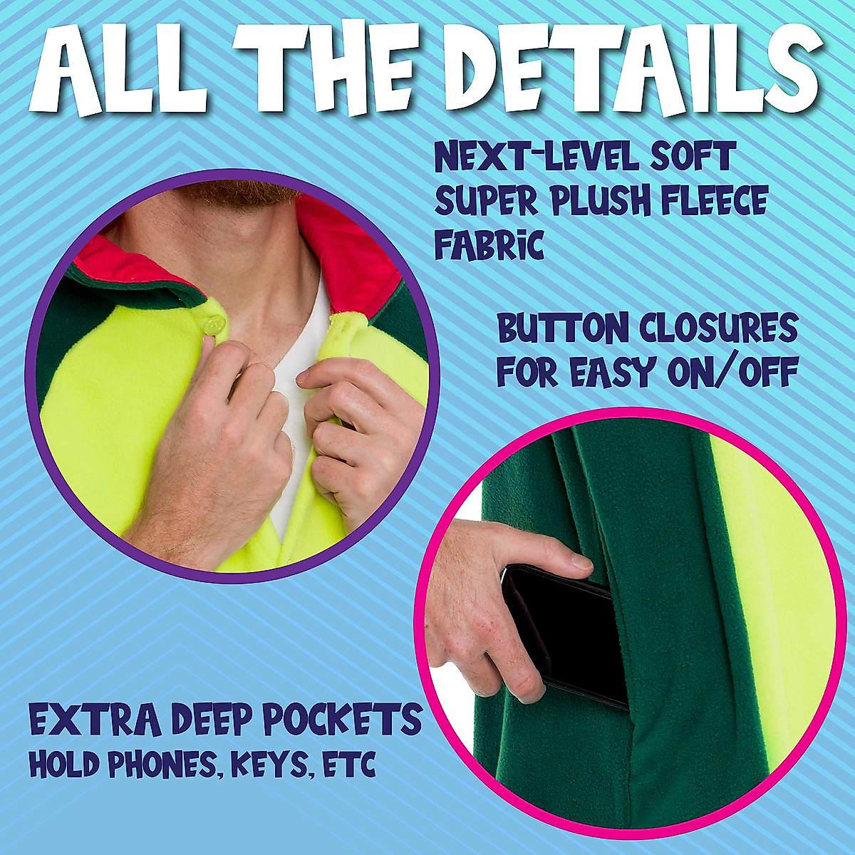 Funziez! Dinosaur Costume - Trex Cosplay - Reptile One Piece Pajama (Green Dinosaur, L)