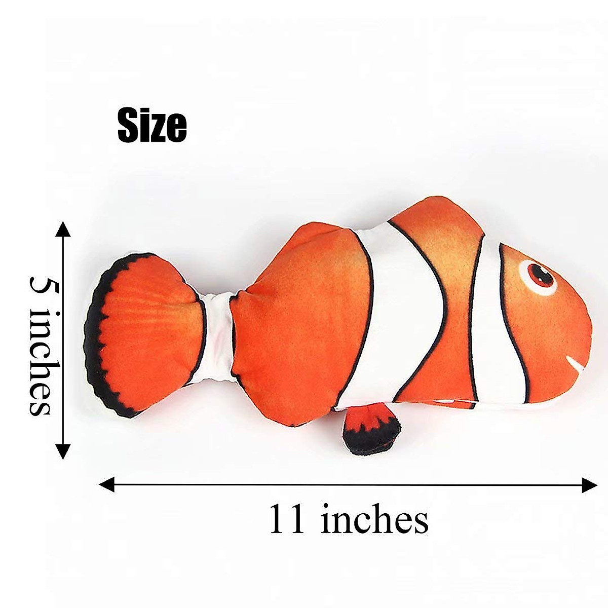 QIAONIUNIU Electric Moving Fish Interactive Plush Toys