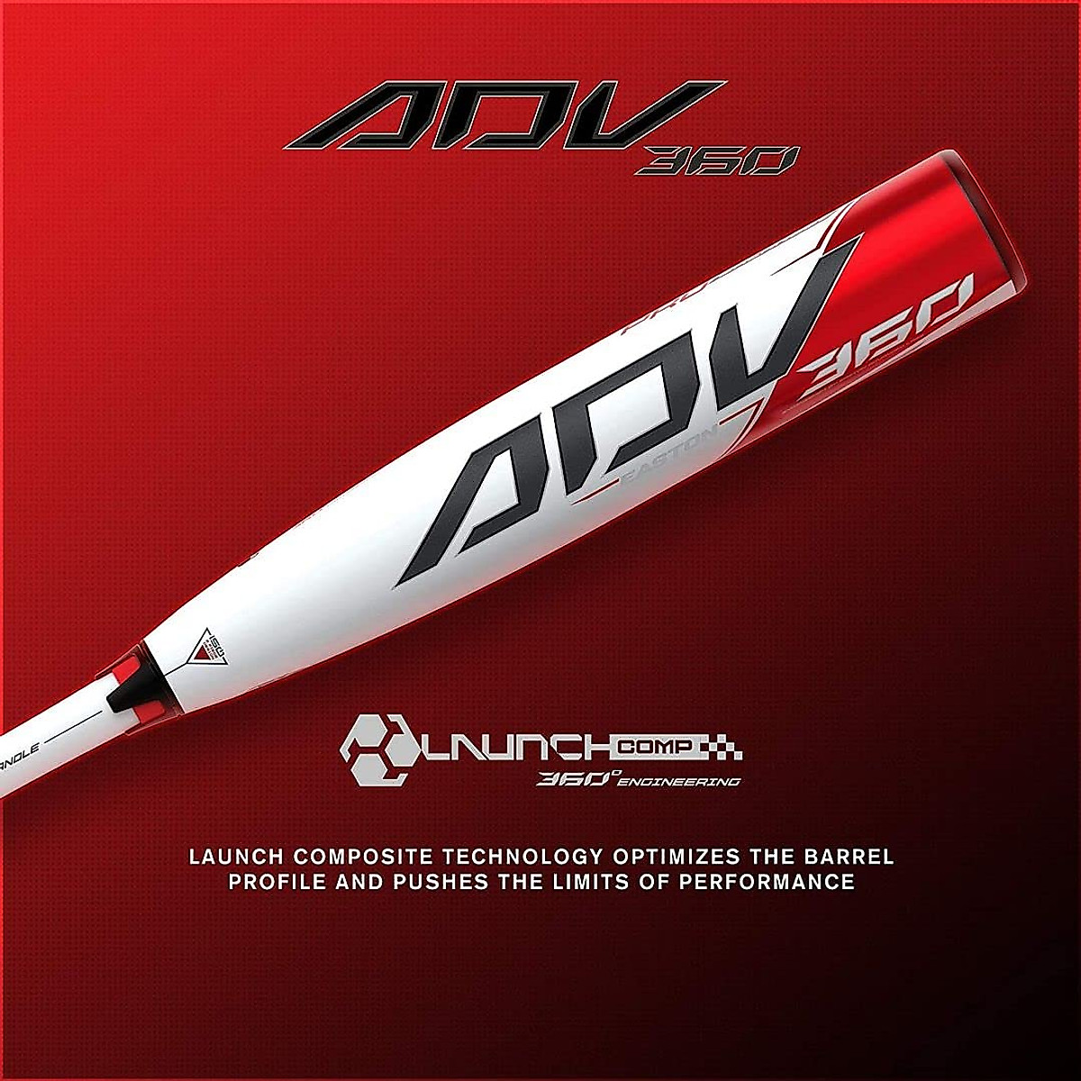 EASTON ADV 360 -10 USSSA Baseball Bat, 2 5/8 Barrel, 29/19, SL20ADV108