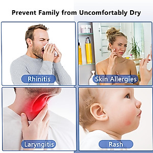 Colorful Mini Humidifier, USB Rechargeable Humidifier, 4 Modes Super Quiet, Humidifiers For Bedroom,Suitable For Travel Office Family-White