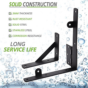 LANMIERT Fence Gate Kit, Anti Sag Gate Kit for Wooden Fence; Heavy Duty Gate Kit with Gate Latch; Gate Hardware for Wooden Gate Fence, Driveway Gates, Shed Doors, Corral Gates, Wood Windows