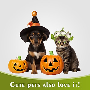 BeyLi 2 Pcs Three Eyes Alien Monster Headband or Clown Caterpillar Headband Plush Stretchy Cute Headband Headwear for Theme Party,Cosplay,Girls,Kids and Women (Green Three Eyes Alien)