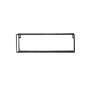 Floating Shelves Wall Mounted Wrought Iron Wall Shelf Room Racks Floating Box Shelf Home Deco Flower Frame Plant Holder Wall Hanging Organizer Display Shelf(M 39x14.5cm)