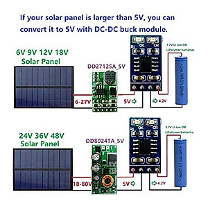 SD05CRMA 4.4-6.5V Input Solar Panel Dedicated Charging Module 18650 LiPo Li-ion Lithium Battery Controller Module(with Pin)