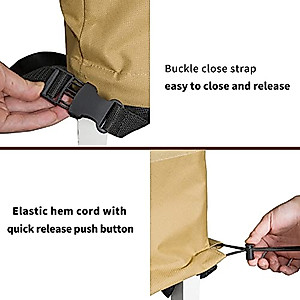 Outdoor Patio Furniture Loveseat Cover, 78" W x34 Dx32, Golden Horn