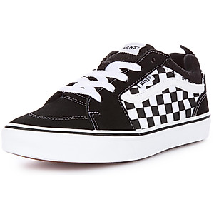 Vans YT Filmore Sneaker, Checkerboard Black White, 4 US Unisex Big Kid