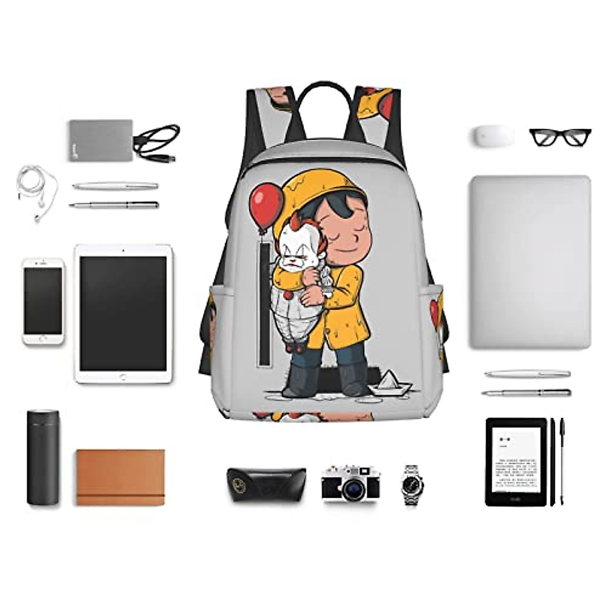 Business Unisex Durable Laptops Backpacks Work Cartoon Bookbags College School Computer Bag Gifts for Men/Women Girls