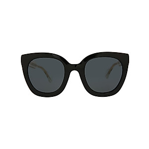 Gucci Cat Eye Sunglasses Black Crystal Grey Luxury Eyewear Made In Italy Acetate Frame Designer Fashion for Everyday Luxury