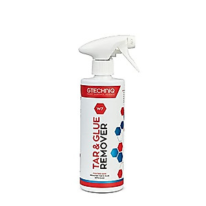 Gtechniq - W7 Tar and Glue Remover - Full Strength Solvent Based, Softens and Dissolves Adhesive, Safe to Use with Waxes, Coatings & Sealants (500ml)