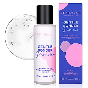 BEPHOLAN Cluster Lash Glue Remover 100ml, DIY Eyelash Extension Remover, Bond & Seal Adhesive Professional & Self Use, for Sensitive Eyes, Eye Makeup & Mascara Remover