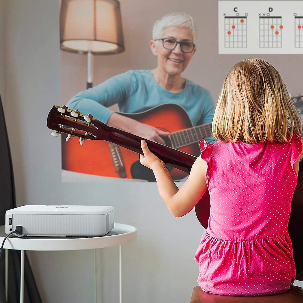 2022 New Upgrade Epson EpiqVision Flex CO-FH02 Full HD 1080p Smart Streaming Portable Projector, 3-Chip 3LCD, 3,000 Lumen Color/White Brightness, Android TV, Bluetooth, 5W Speaker, Home Entertainment