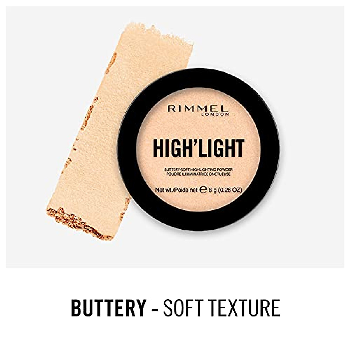 Rimmel London High'Light - 001 Stardust - Highlighter, Weightless Texture, Buttery-Soft Formula, Buildable, 0.28oz