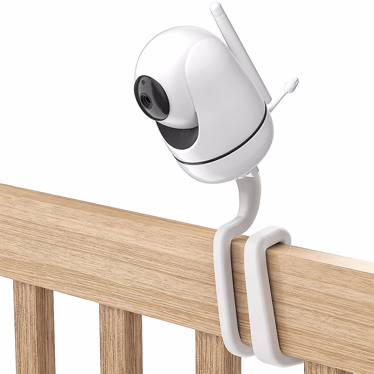 Koroao Baby Monitor Mount for HelloBaby HB65/HB66/HB248 and ANMEATE SM935E /Bonoch Baby Monitor Camera, Versatile Twist Mount Without Tools or Wall Damage