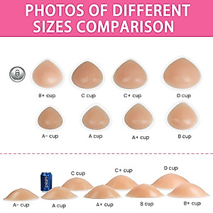 Vollence One Pair D Cup Attachable Triangle Silicone Breast Forms Mastectomy Prosthesis Bra Enhancer Inserts Concave Bra Pads