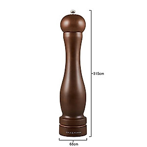 Cole & Mason Precision Grind Forest Capstan Pepper Mill, Stained Beech Wood/Walnut, 31.5 cm