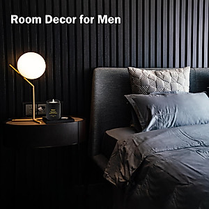 Candles for Men - Room Decor for Men, Gifts for Men, Natural Soy Wax Candles for Home Scented, Lavender Black Candles