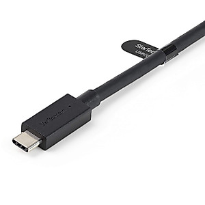 StarTech.com 3ft (1m) USB-C Cable with USB-A Adapter Dongle - Hybrid 2-in-1 USB C Cable w/USB-A - USB-C to USB-C (10Gbps/100W PD), USB-A to USB-C (5Gbps) - Ideal for Hybrid Docking Station (USBCCADP)
