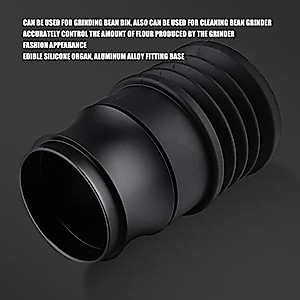 Coffee Grinder Bean Bin for MAZZER Min Series Durable Aluminum Alloy and Silicone Cleaning Tool Accessories