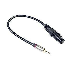 Vaguelly Stereo Headset Adapter to aux Female to Male Stereo Adapter mic Adapter Headset Converter Microphone Adapter Headphones Adapter XLR Adapter 3.5mm to XLR Cable Earphone