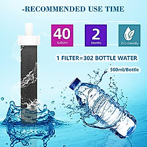 Molgoc Water Bottle Filter Replacement for Brita BB06,fit Brita Hard sided,Sport and Stainless Steel Bottle (10 Count) by Molgoc.