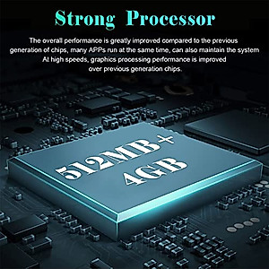 Smartphone Android Telephone, MX4 5.0INCH 3G Smartphone Deca Core 512MB ROM 4GB RAM, 2200 mAh large battery, Smartphone with Earphone, Holiday Gift for Family Friends (Black)