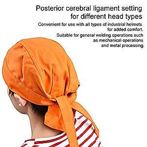 Washable Flame Retardant Fire Resistant Head Protective Welding Hat Bandana Type,Labor Insurance Welder Anti-scalding Hat Work Cap Welding Protective Equipment