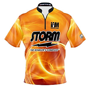 Logo Infusion Dye-Sublimated Bowling Jersey (Sash Collar) - I AM Bowling Fun Design 2019-ST - Storm (Large)