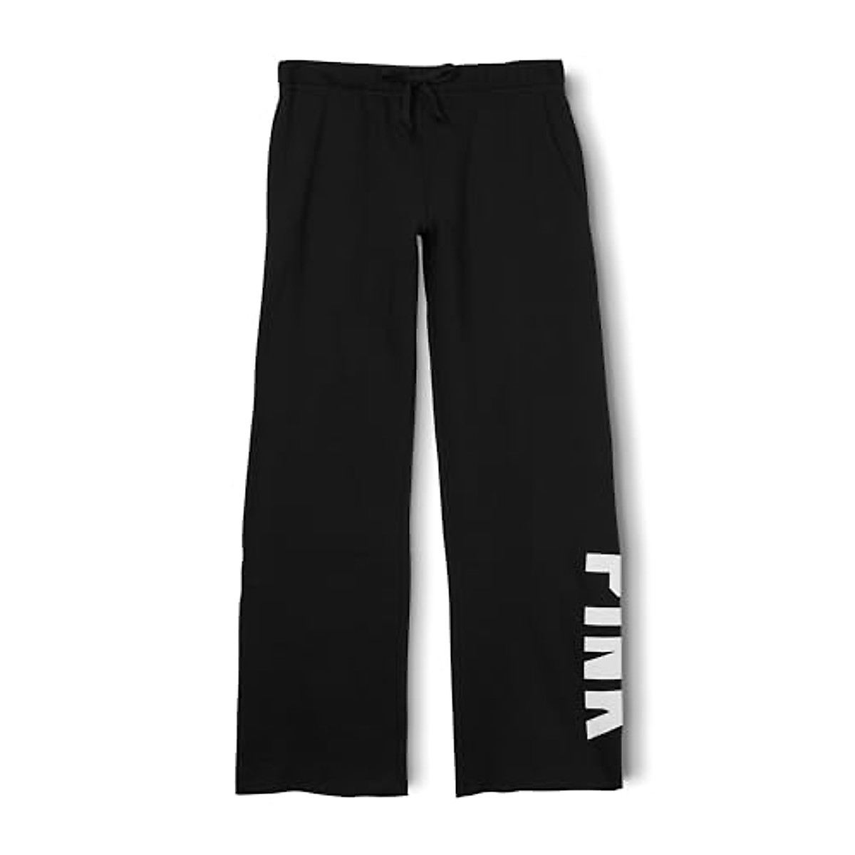 Victoria's Secret Women's Pink Logo Heritage Sweatpants, Pure Black Sans, X-Large