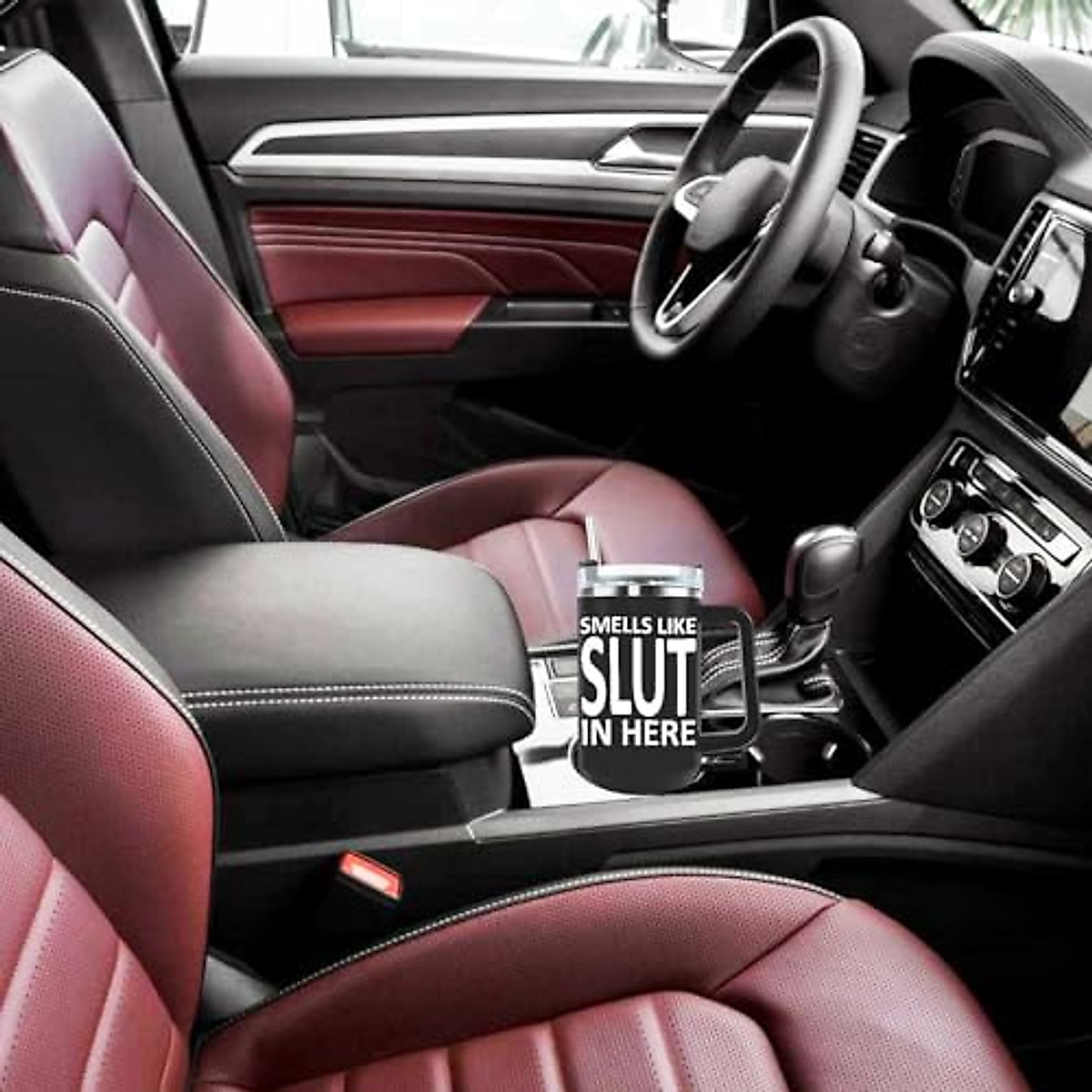 Smells Like Slut In Here Tumbler 40 oz Tumblers with Handle Insulated Tumblers Stainless Steel Tumbler Funny Gifts