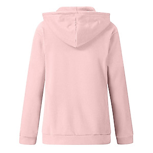 SMIDOW Womens Oversized Zip Up Hoodies Sweatshirt Fall y2k Clothes Teen Girls Casual Lightweight Drawstring Hoodie Jacket