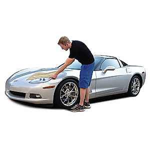 MAGNA SHINE MicroVA Hybrid Microfiber PVA Drying Towel for Car Exterior/Interior, Multipurpose Drying Towel Ideal for Home Use, Boat, Motorcycle More Absorbent Than Natural Chamois