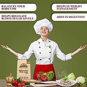 Himalayan Chef Himalayan Pink Salt - 5 lbs Fine Grain Bulk Bag - Kosher and Vegan, 100% Natural and Pure Gourmet Crystal - Contains 84 Minerals