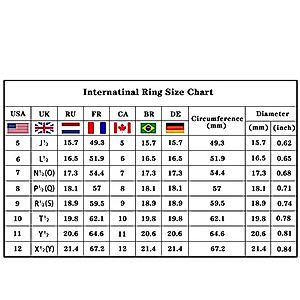 YJYdadaS Double Love Heart Women Ring, Fashion Female Zircon Ring Love Heart Rainbow & White Gemstone Ring Jewelry, US Size 6 7 8 9 10 11 12 (Dark Blue, US-12)