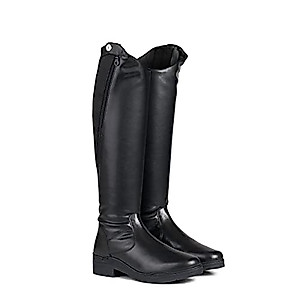 HORZE Hannover Womens Tall Dress Boots - Black - 6