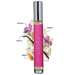 PINROSE Perfumes Wild Child - Eau de Parfum Travel Spray for Women - Clean, Vegan, Cruelty-free, and Hypoallergenic Scent with Essential Oils - Notes of Tiare Flower, Jasmine, Vanilla and Bergamot