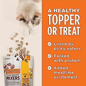 Instinct Raw Boost Mixers Freeze Dried Raw Cat Food Topper, Grain Free Cat Food Topper 6 Ounce (Pack of 1)